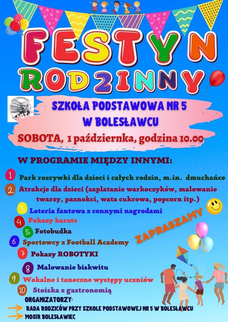FESTYN RODZINNY - Szkoła Podstawowa nr 5 w Bolesławcu